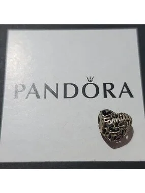 Pandora | Jewelry | Pandora Sterling Silver Family Heart Charm 79857c0 ...